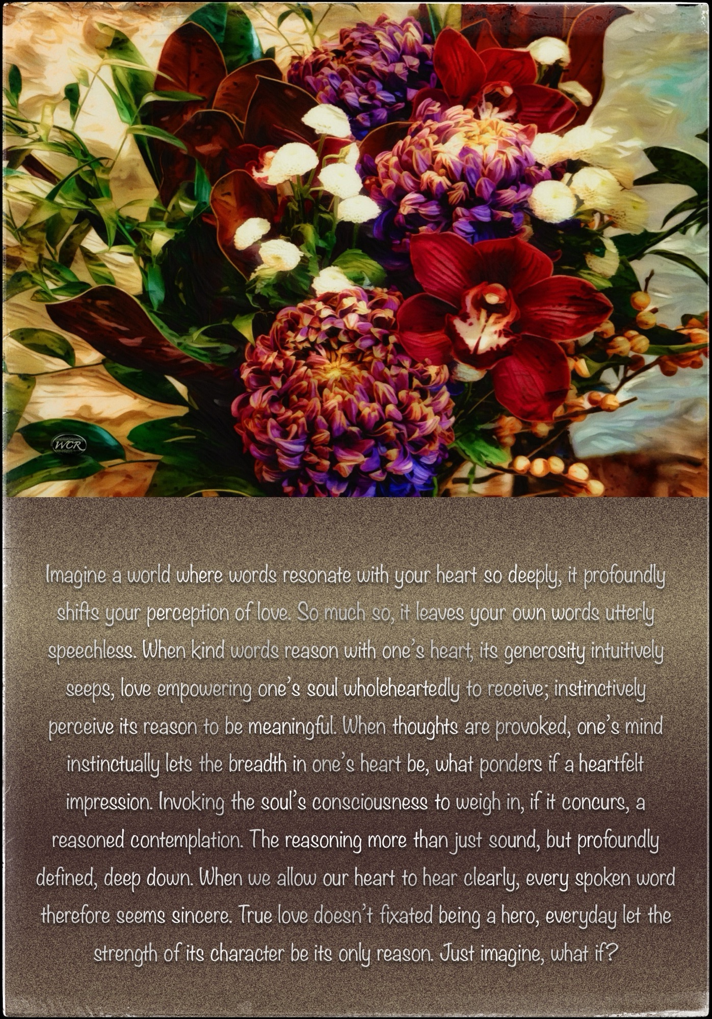 Imagine, What if? – A Love Story!